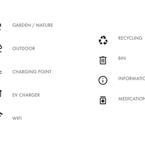 3D Acrylic Signage Wayfinding Symbols - 3mm WC Restroom, Salon, Toilet ...