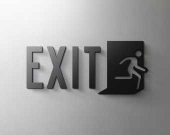 3D Acrylic Signage Wayfinding Symbols 3mm WC Restroom, Salon, Toilet ...