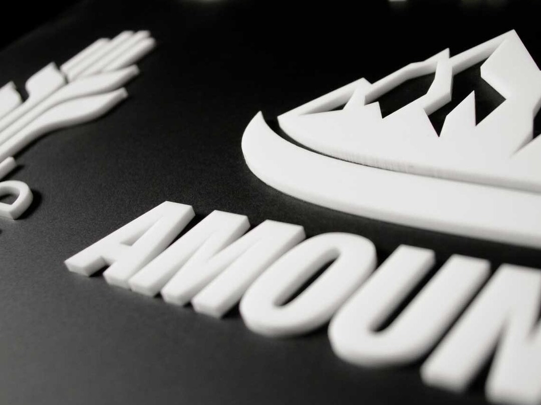 White 3mm Acrylic Logo Wall Sign Symbol Graphics - Custom Text Laser ...