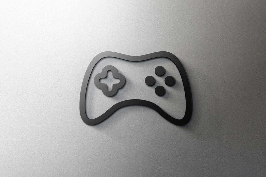 Game Room Icon Door Wall Sign - 3mm Acrylic, Utilities, 3D, Modern ...