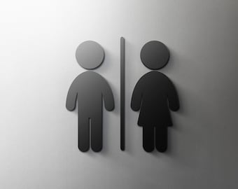 No Entry Sign 3mm Acrylic Restroom Salon 3D Toilet - Etsy