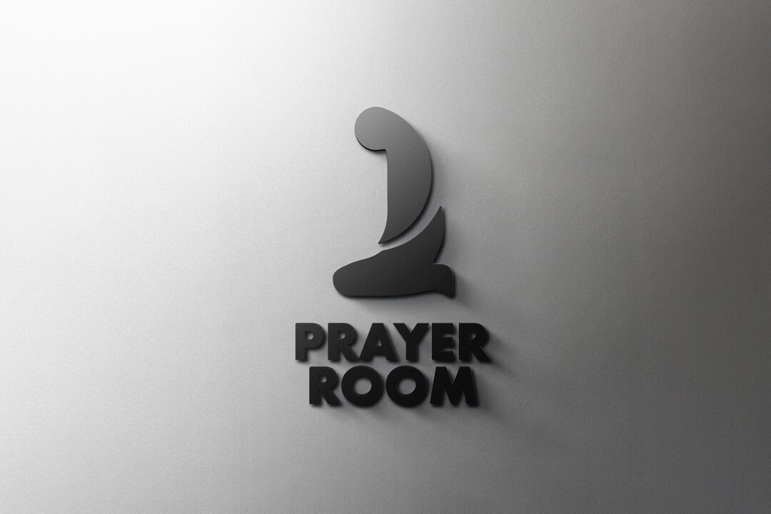 Prayer Room - Female | 3mm Acrylic Sign, 3D, Mosque, Modern, Minimal ...