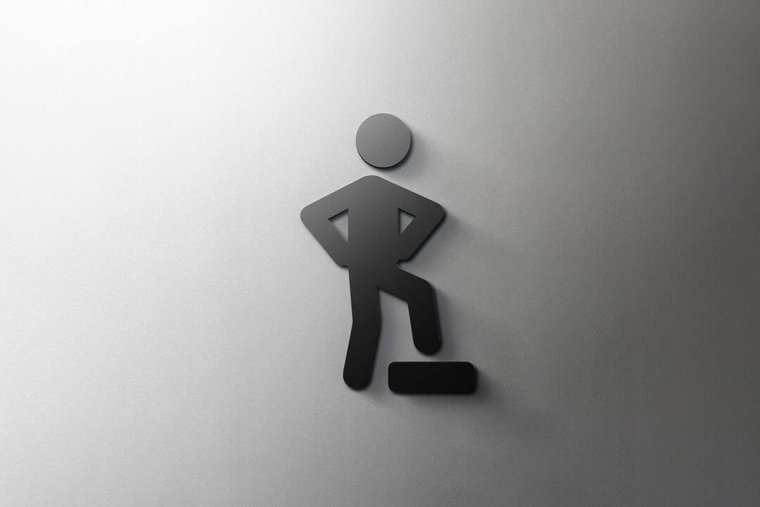 Studio Pose Room Sign - 3mm Acrylic Restroom, Salon, 3D, Photo, Modern ...