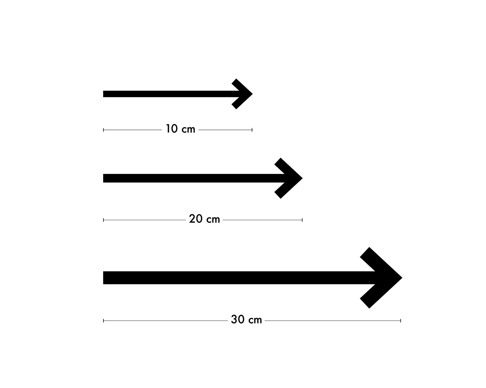 Arrow Signs - 3mm Acrylic, Direction Guide for Restroom, Salon, 3D ...