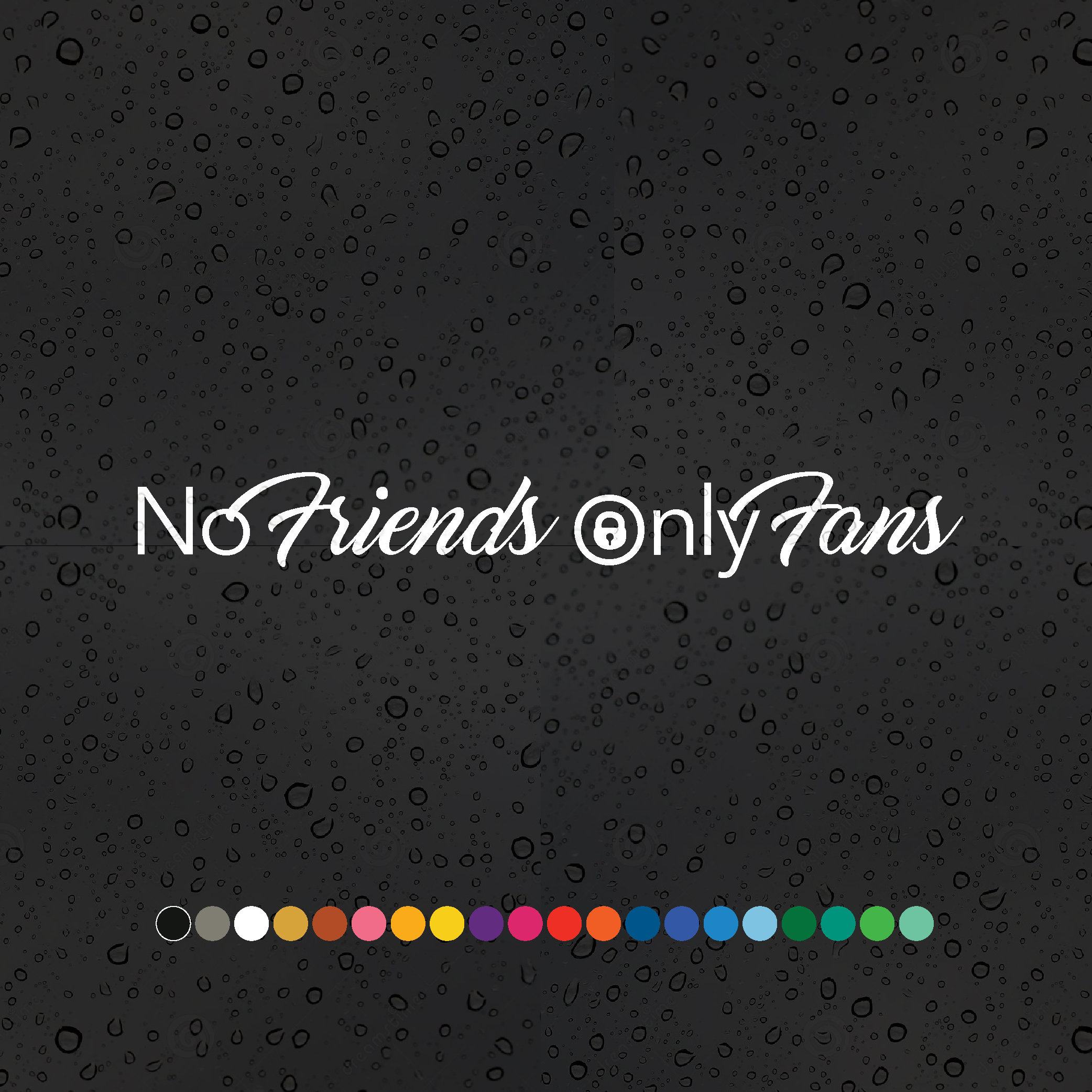 Multi-colour No Friends Only Fans Decal Sticker Custom - Etsy UK