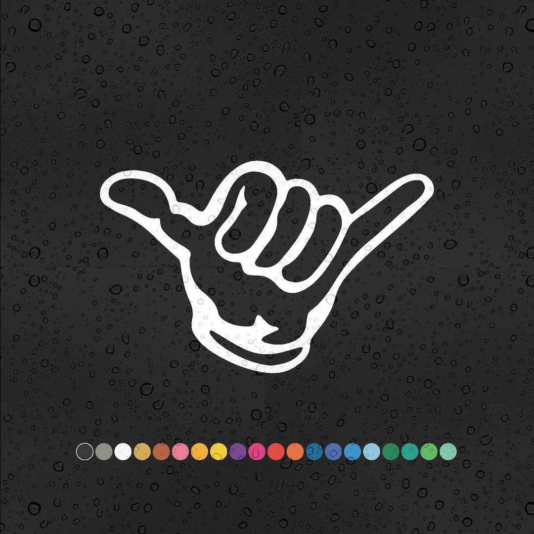 Hang Loose Shaka - Car Styling Vinyl Car Sticker Decal Accessories ...