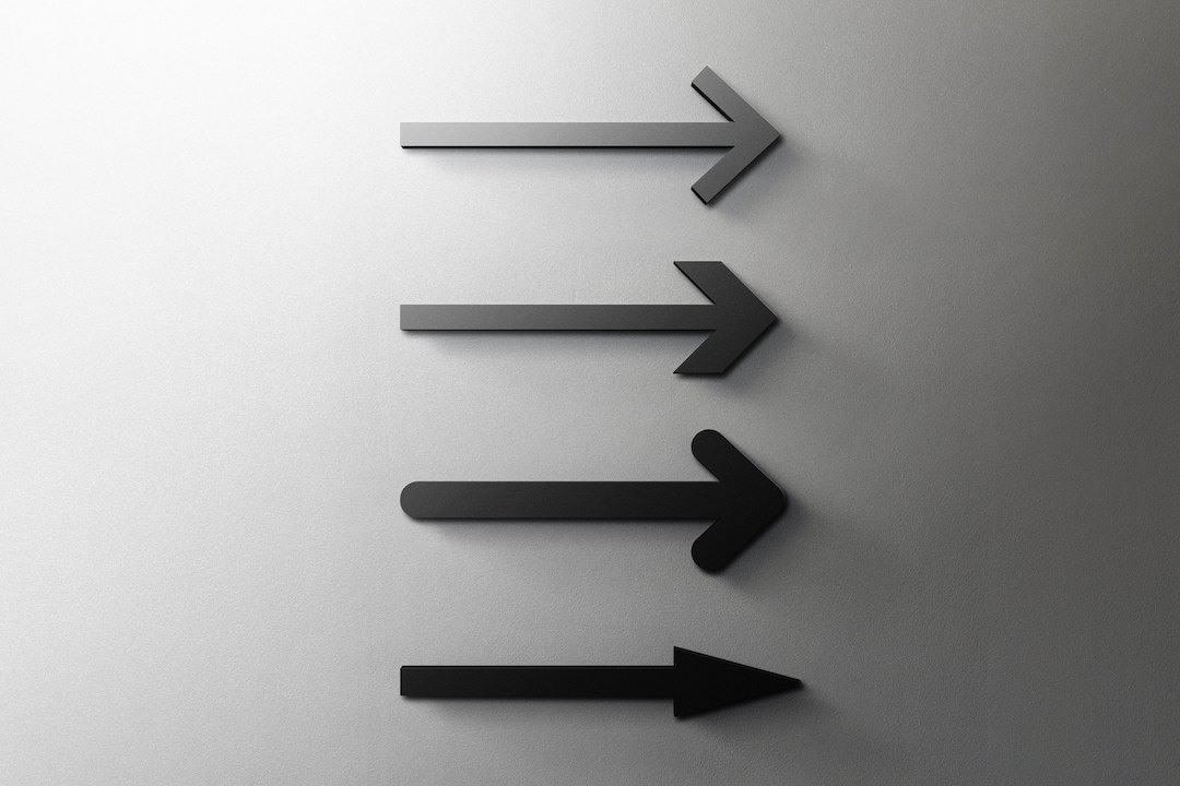 Arrow Signs - 3mm Acrylic, Direction Guide for Restroom, Salon, 3D ...