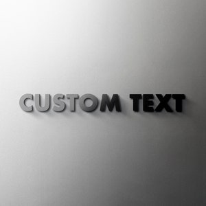 Custom Text Sign - 3mm Acrylic Restroom, Salon, 3D, Toilet, Modern ...