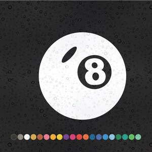 8 Ball - Vinyl Sticker Decal Racing Circle Drift Race Stickers Sport ...