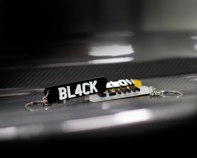 Custom Hex Number Plate, License Plate Keyring. Lambo Plate With 3D ...