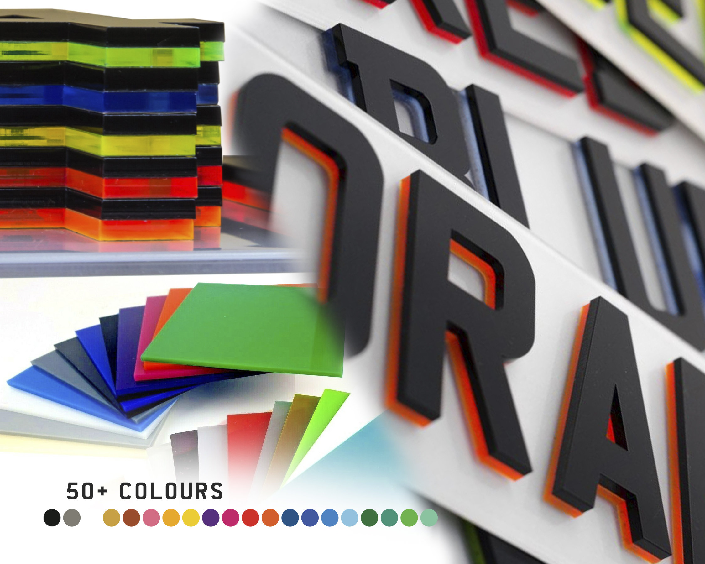 50 Colours of 4D Letters / Numbers for NUMBER PLATE Self - Etsy