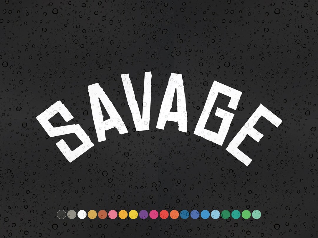 Savage Car Sticker De-wiper Rear Window Styling Vinyl Decal Accessories ...