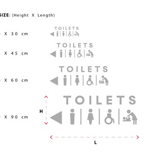 Minimal Toilet Symbols - 3mm Acrylic Sign, 3D, Toilet, Minimal ...