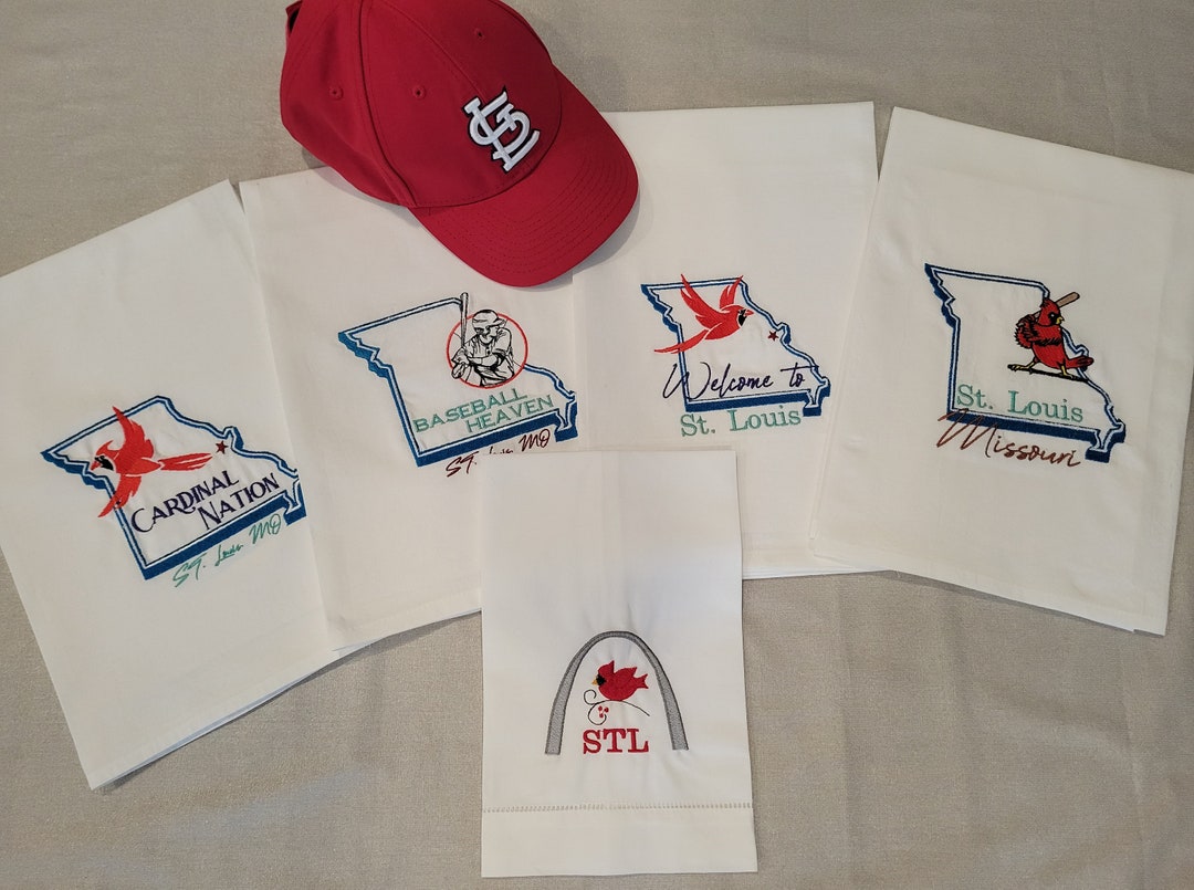 It's Time for St. Louis Cardinal Baseball Kitchen or Fingertip Towel - Etsy