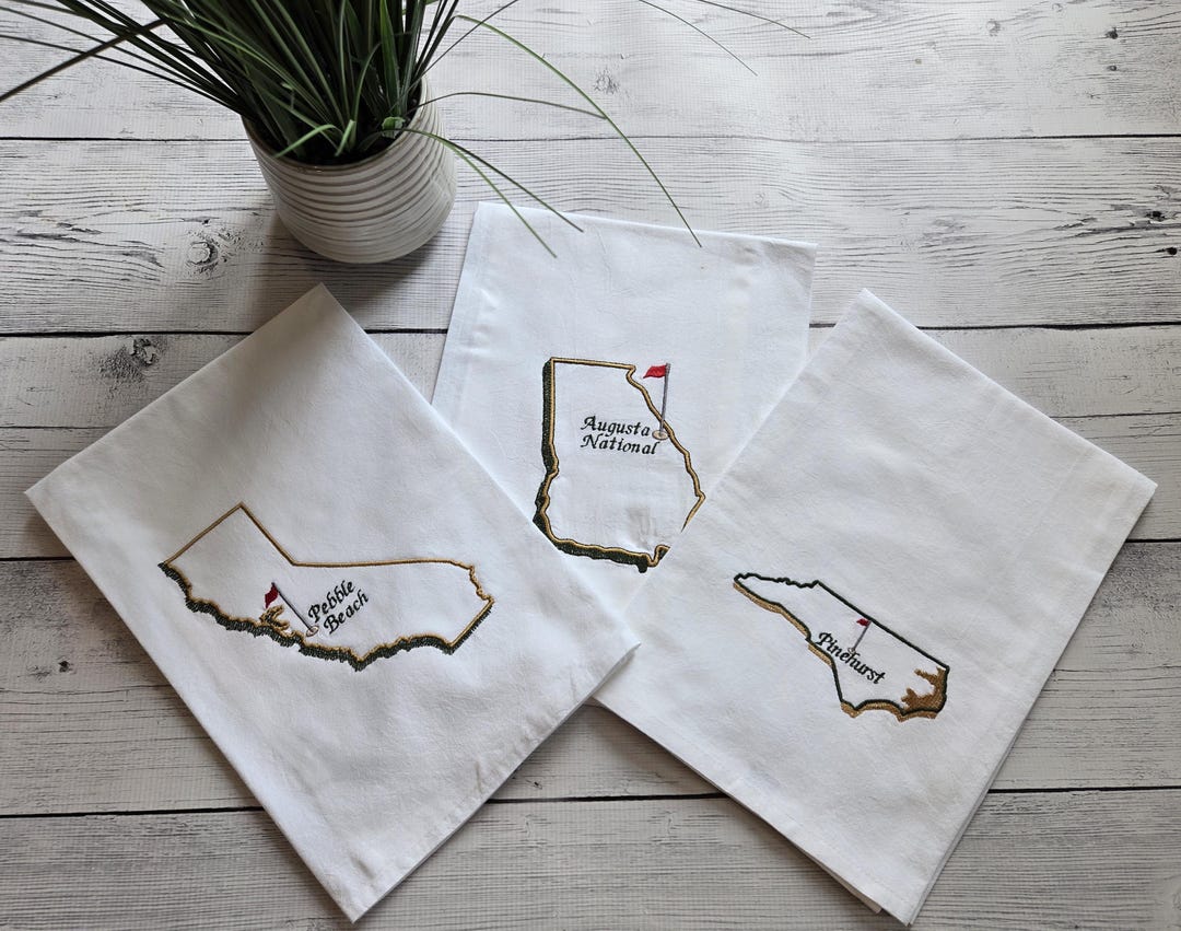 New "golf in America" Series of Kitchen Flour-sack Towels - Etsy