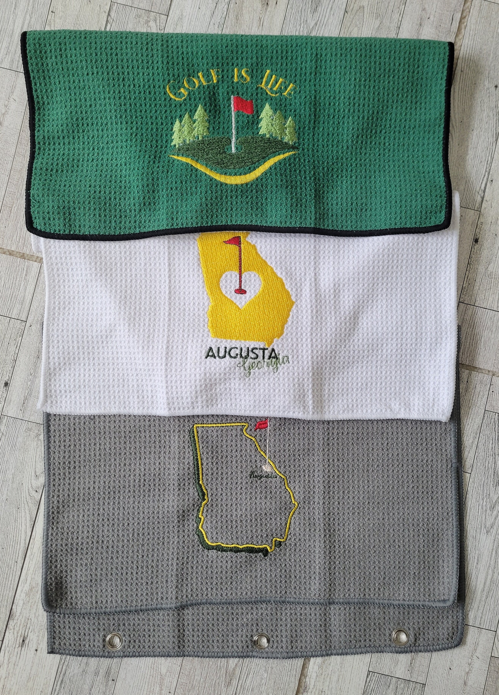 Custom Embroidered Golf Towels - Etsy