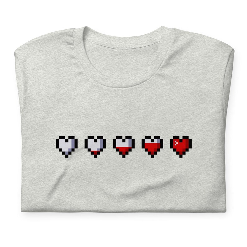 8-bit Pixel Heart SVG | Valentine's Day Health Bar Clip Art (digital ...