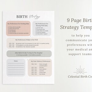 The Ultimate Birth Bundle | Birth Bag Checklist, Birth Plan Template ...