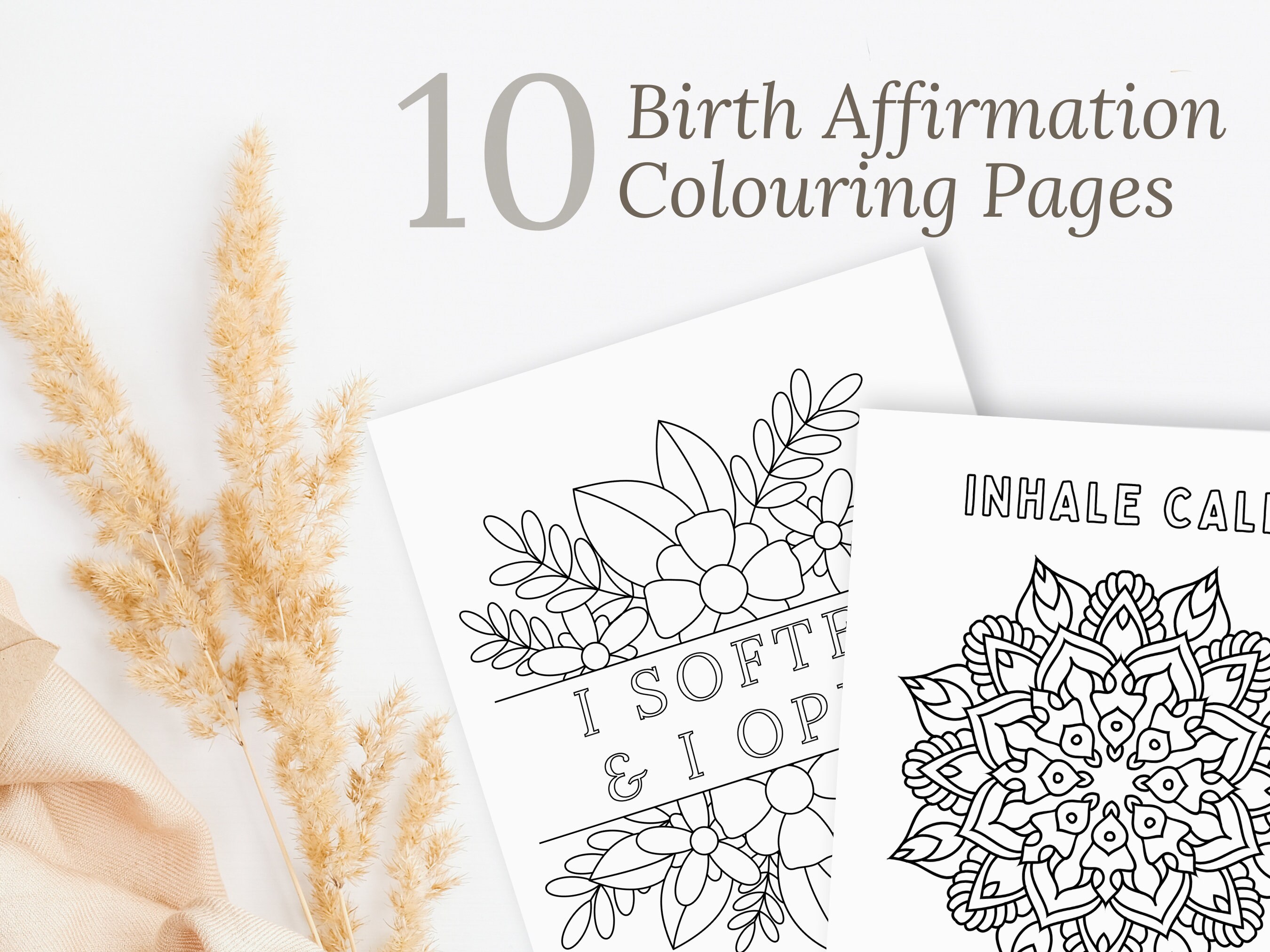 The Ultimate Birth Bundle | Birth Bag Checklist, Birth Plan Template, Birth Affirmation ...