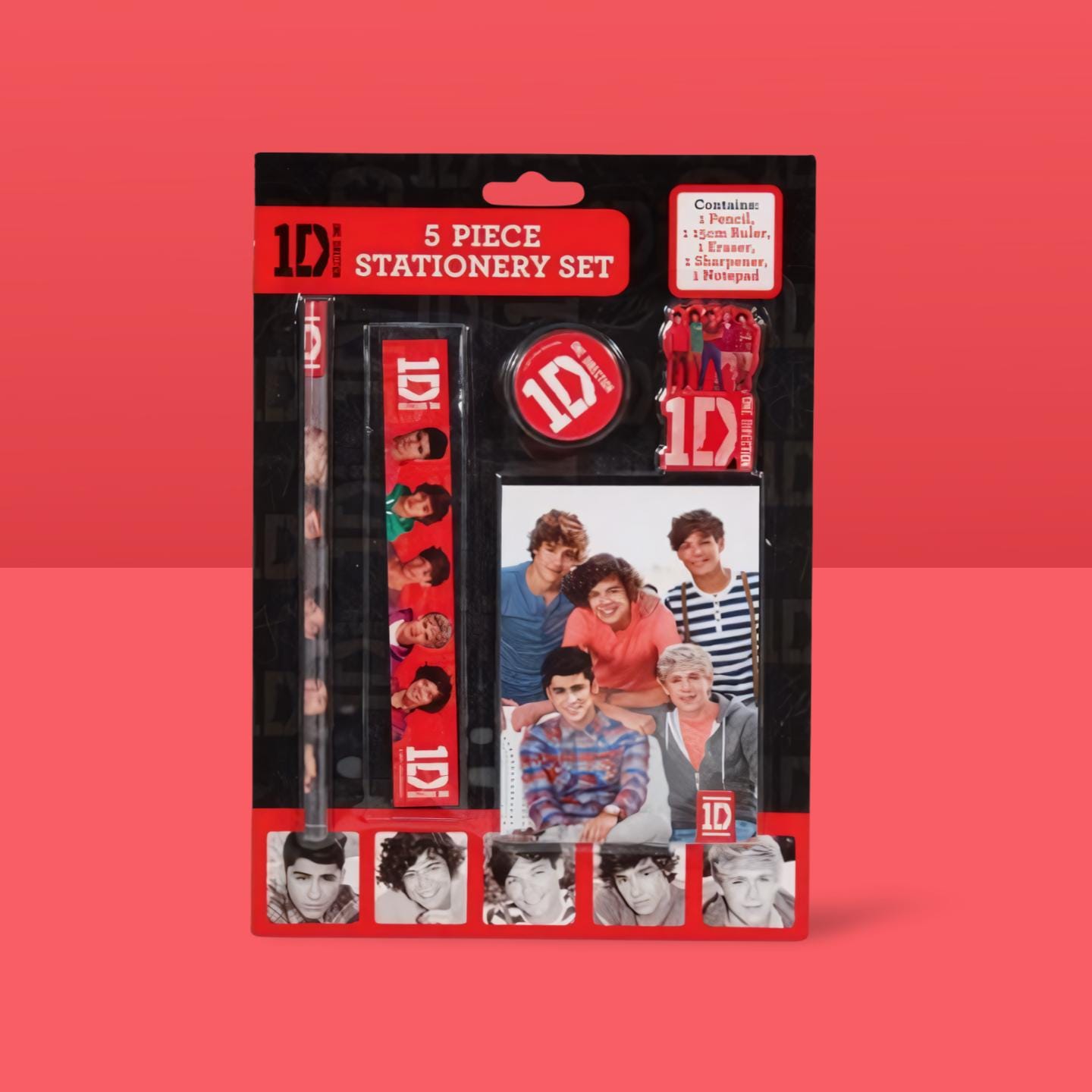 One Direction 5 Piece Stationery Set (stationary, 5pc, 1D) - Etsy UK