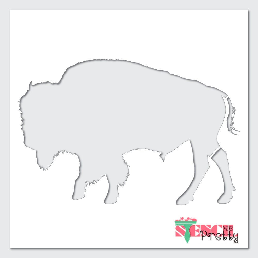 Buffalo Stencil American Bison DIY Template - Etsy