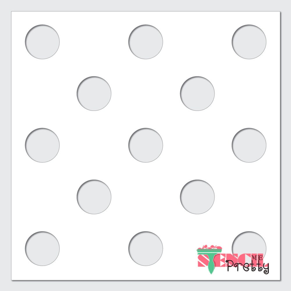 The Classic Polka Dot Stencil - Etsy
