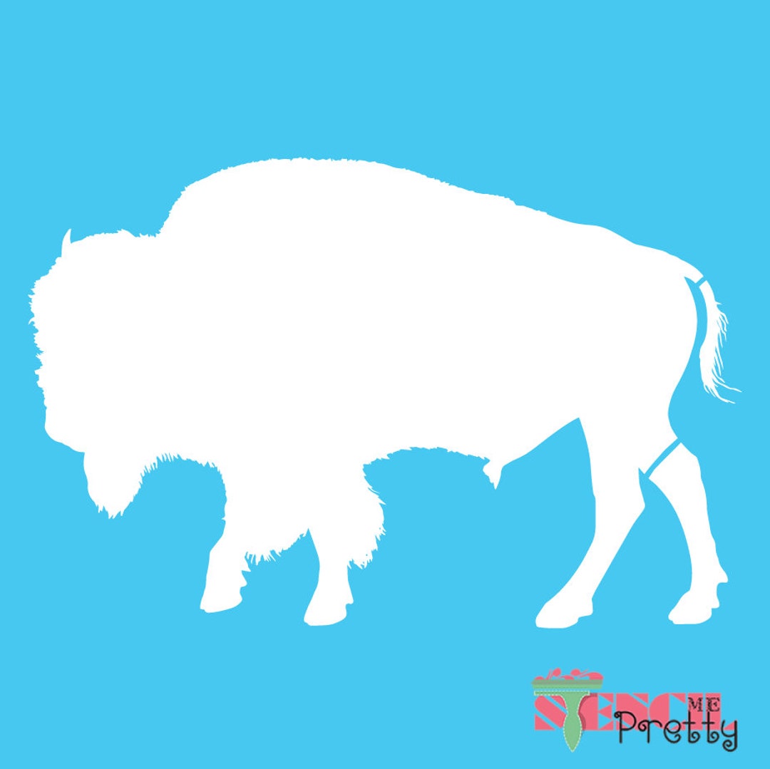 Buffalo Stencil - American Bison DIY Template - Etsy