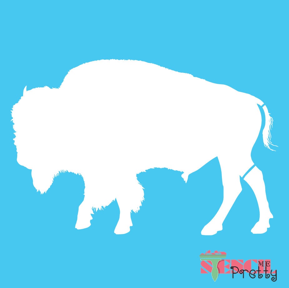 Buffalo Stencil American Bison DIY Template - Etsy