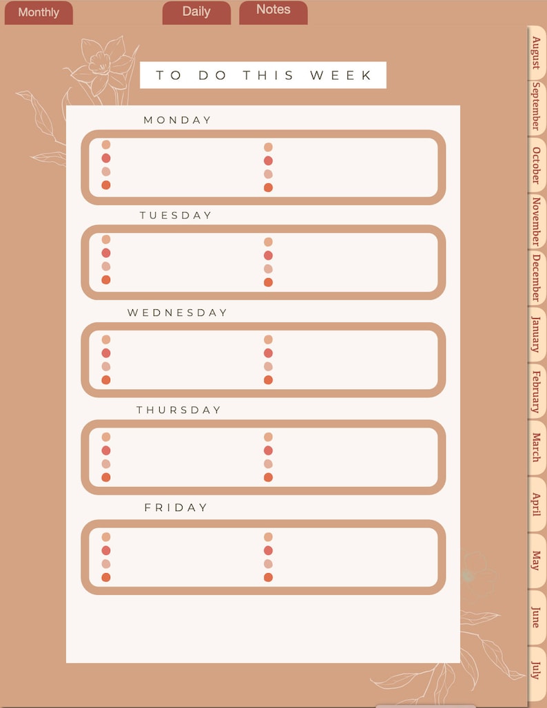 2022/2023 Neutral School Year Digital Planner Goodnotes - Etsy