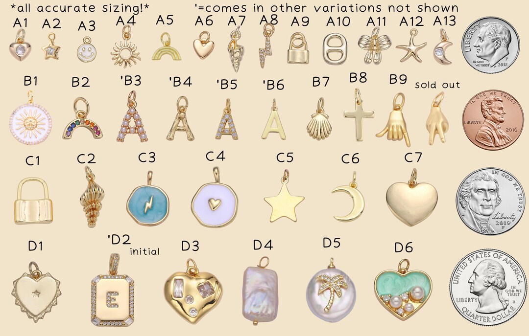 Custom Charm Necklace Gold Filled Necklaces Waterproof & Tarnish Free ...