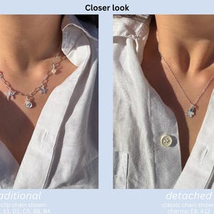 Custom 925 Sterling Silver Charm Necklace: Personalized Jewelry - Etsy