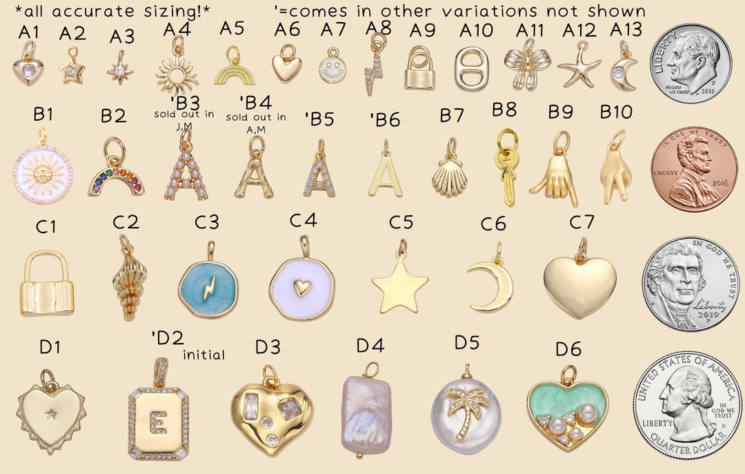 Custom Charm Necklace Gold Filled Necklaces Waterproof & Tarnish Free ...