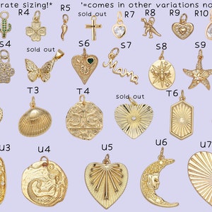 Gold Filled Charms Waterproof & Tarnish Free - Etsy