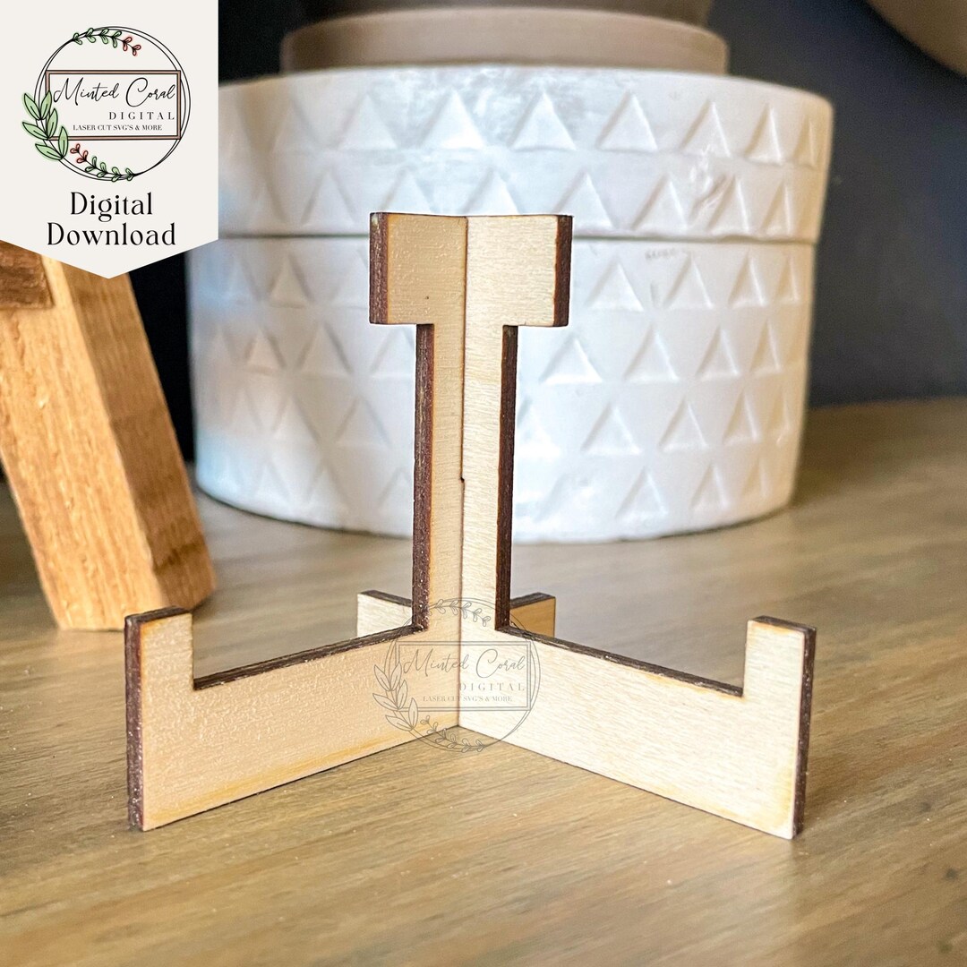 Mini Sign Easel SVG, Digital File, Picture Easel, Tiered Tray Easel SVG ...