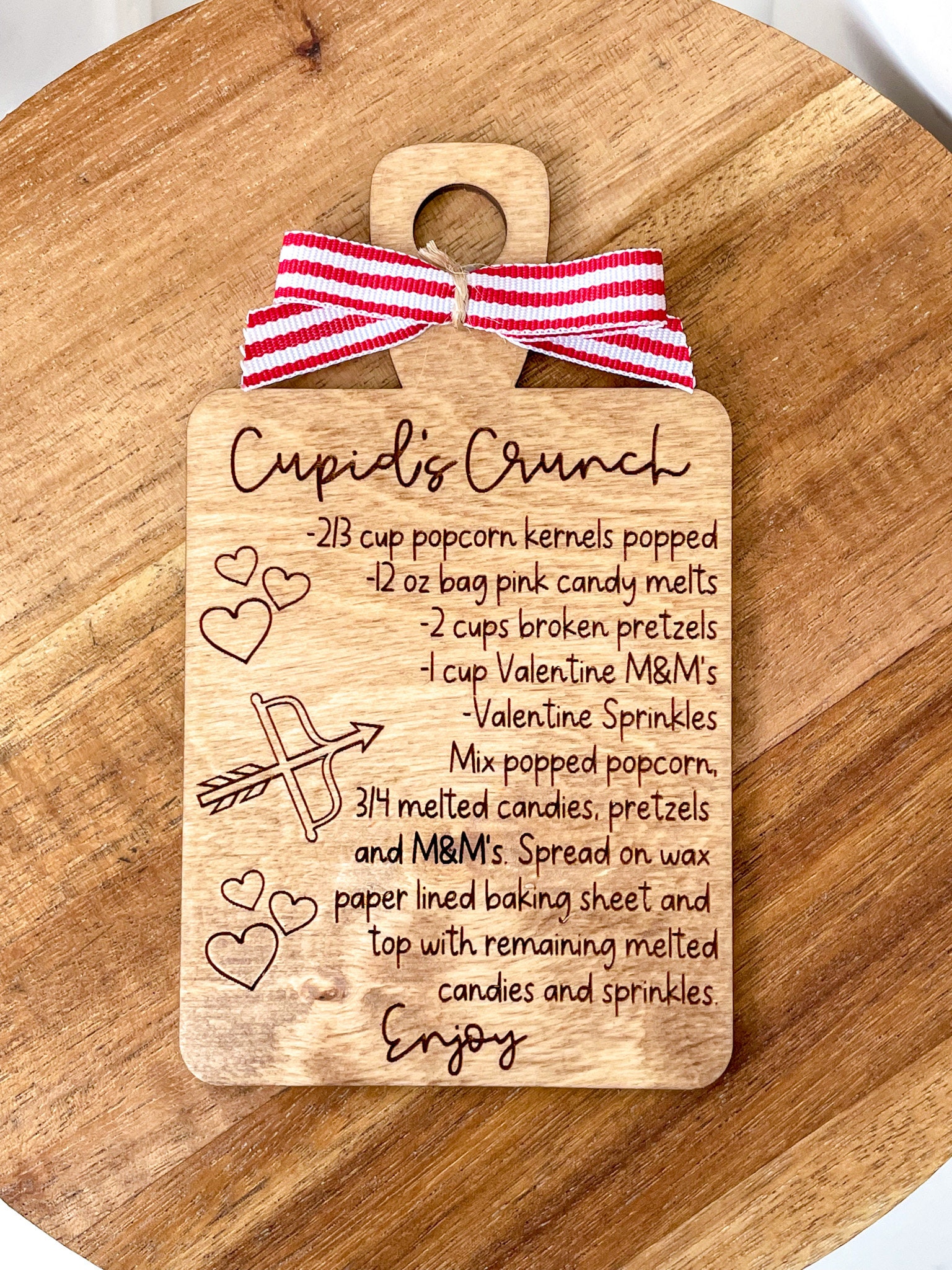 Valentines Day Recipe Board SVG, Digital Download, Cupid SVG, Recipe ...