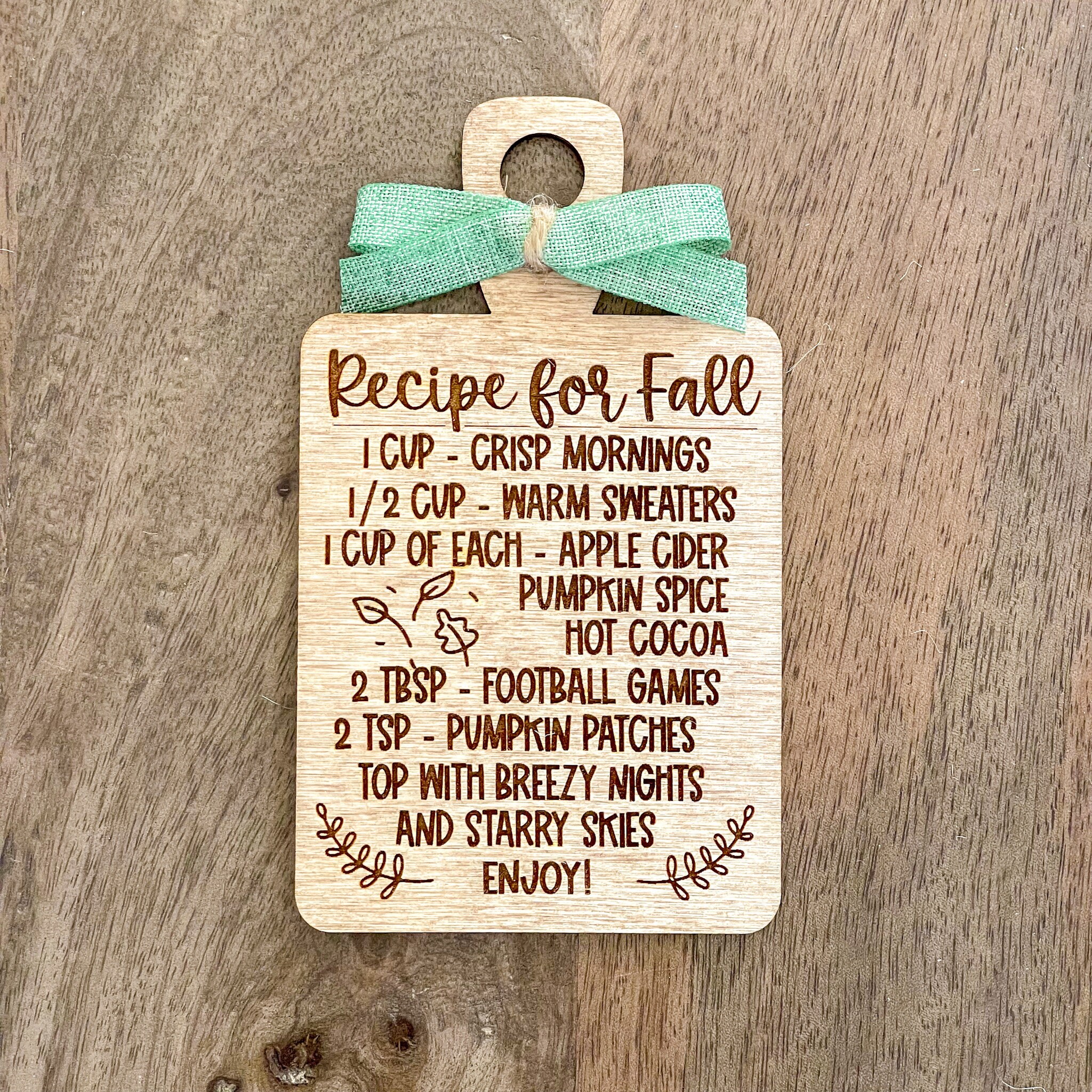 Fall Recipe Cutting Board SVG Digital File Fall SVG Tiered - Etsy