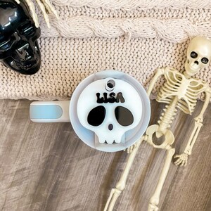 Skull Stanley Name Plate SVG, Digital File, Halloween Stanley, Skeleton ...