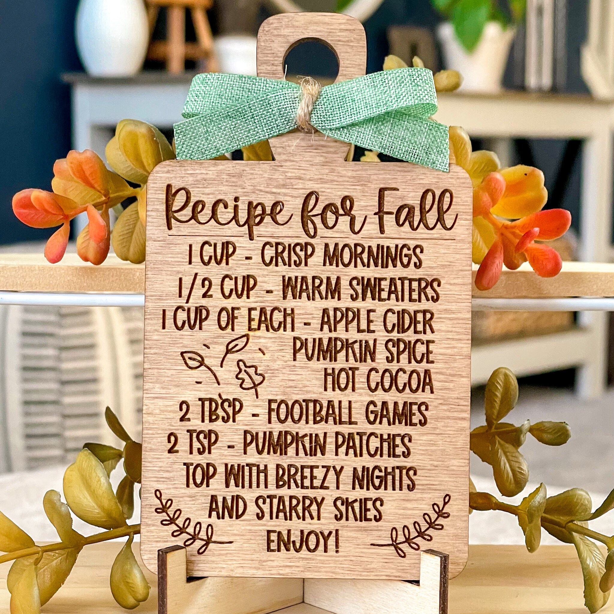 Fall Recipe Cutting Board SVG, Digital Download, Tiered Tray, Glowforge ...