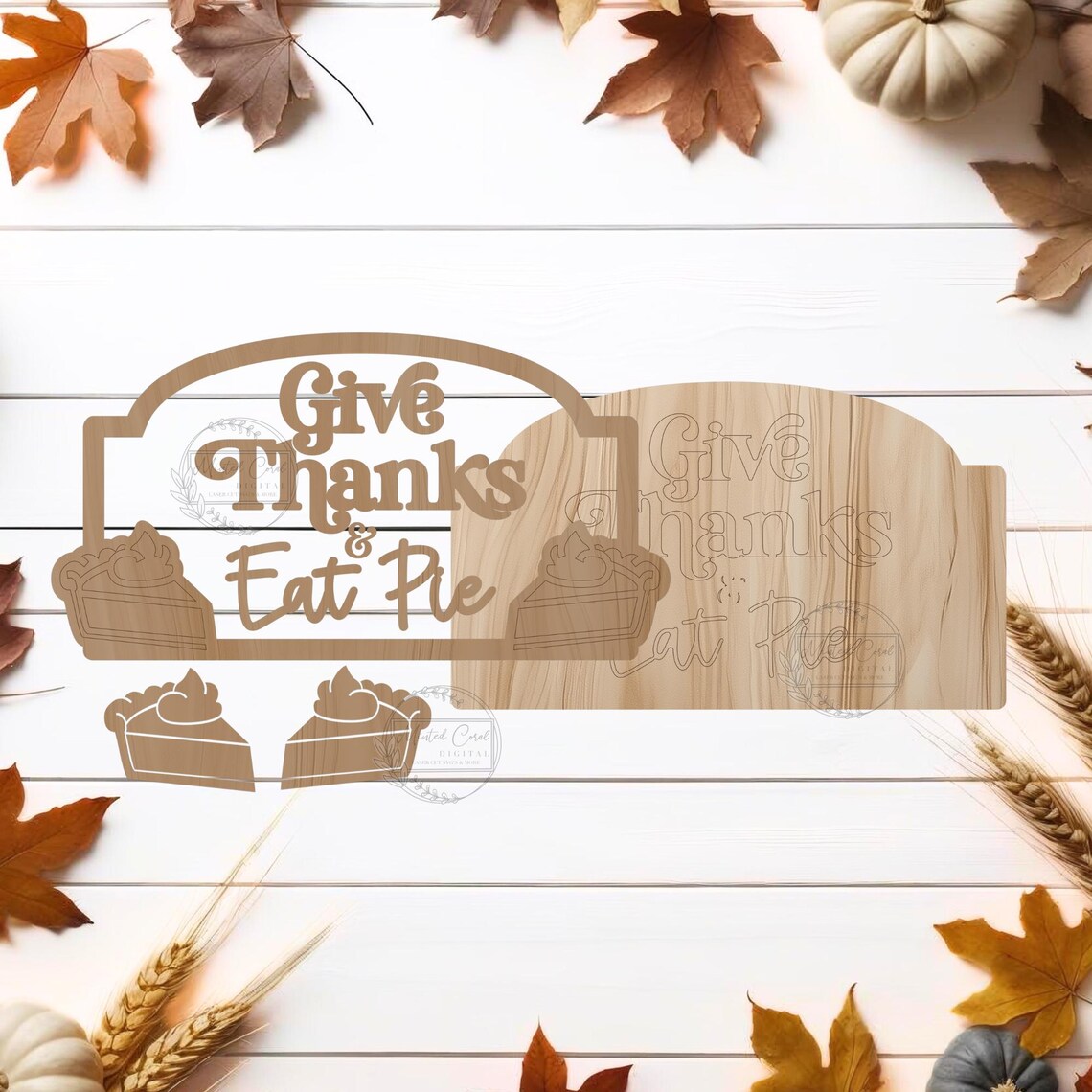 Thanksgiving Pie Sign SVG, Digital Download, Pumpkin Pie Sign ...