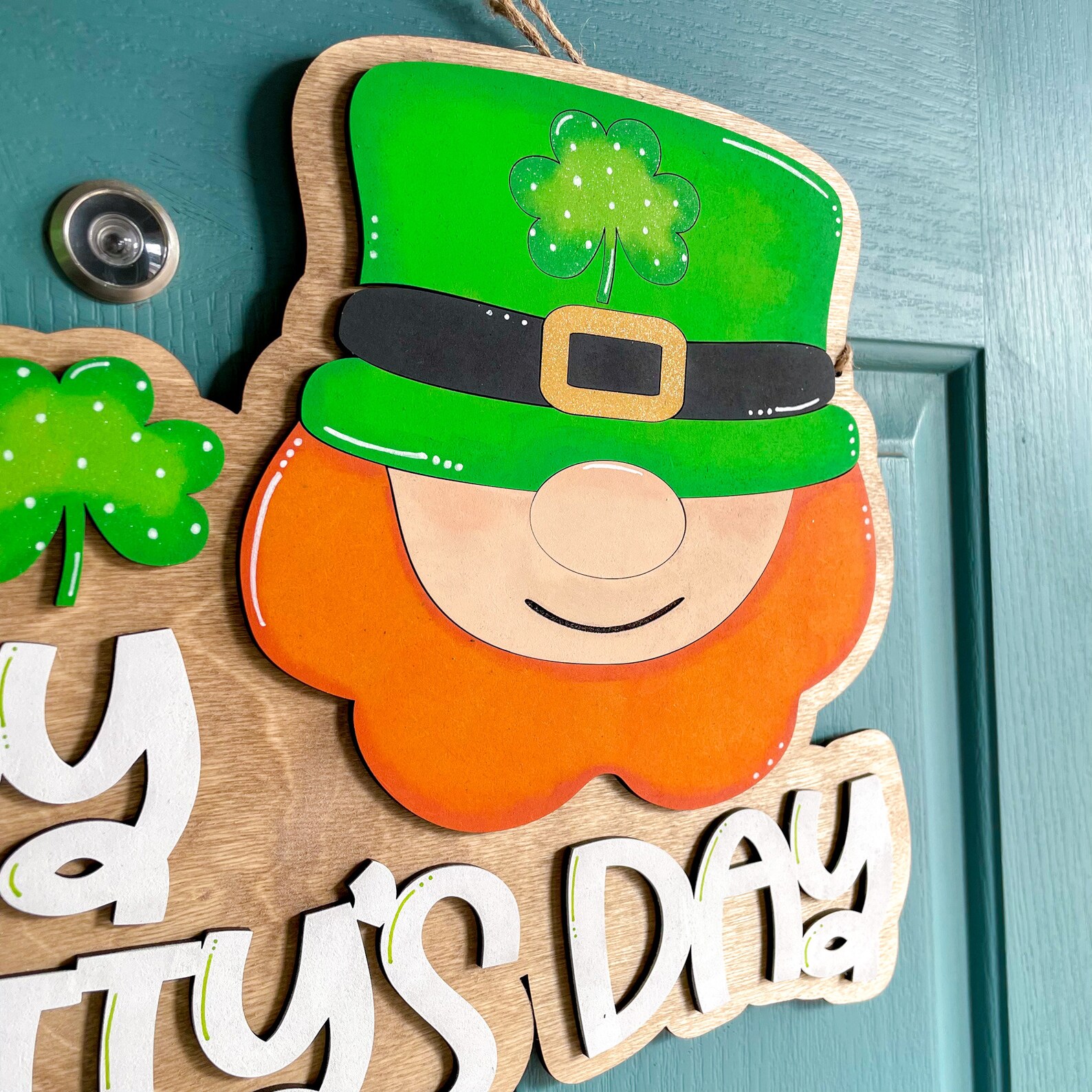 St Patricks Day Door Hanger SVG, Digital File, St Pattys, Paddy, Paint ...