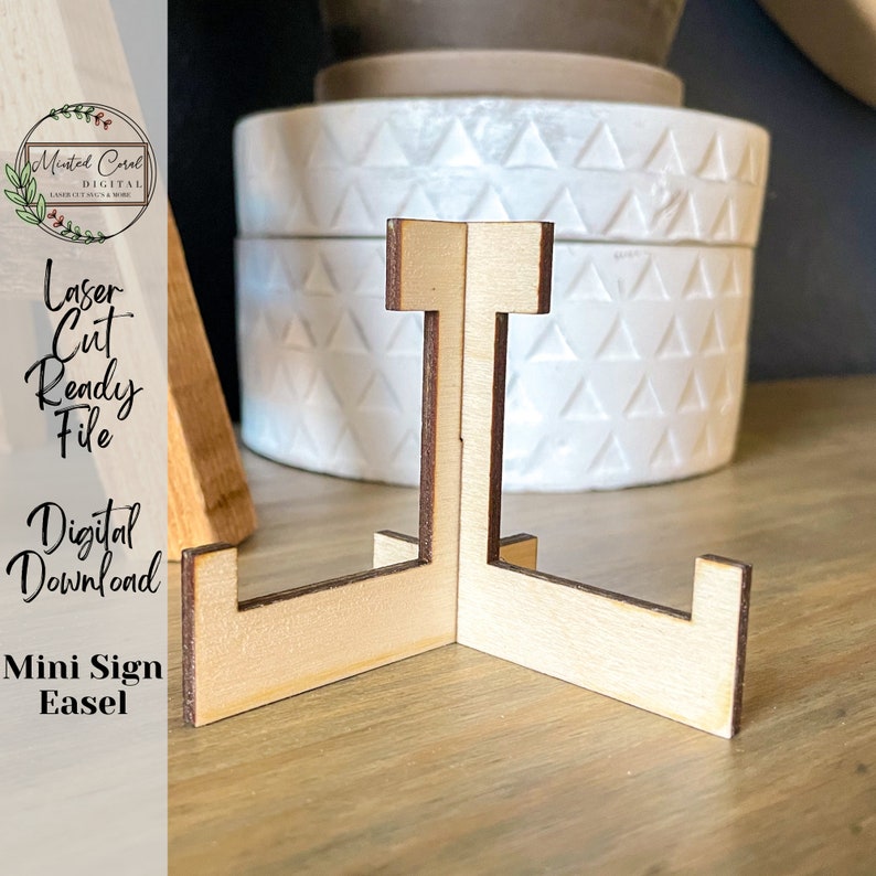 Mini Sign Easel SVG Digital File Picture Easel Tiered Tray - Etsy