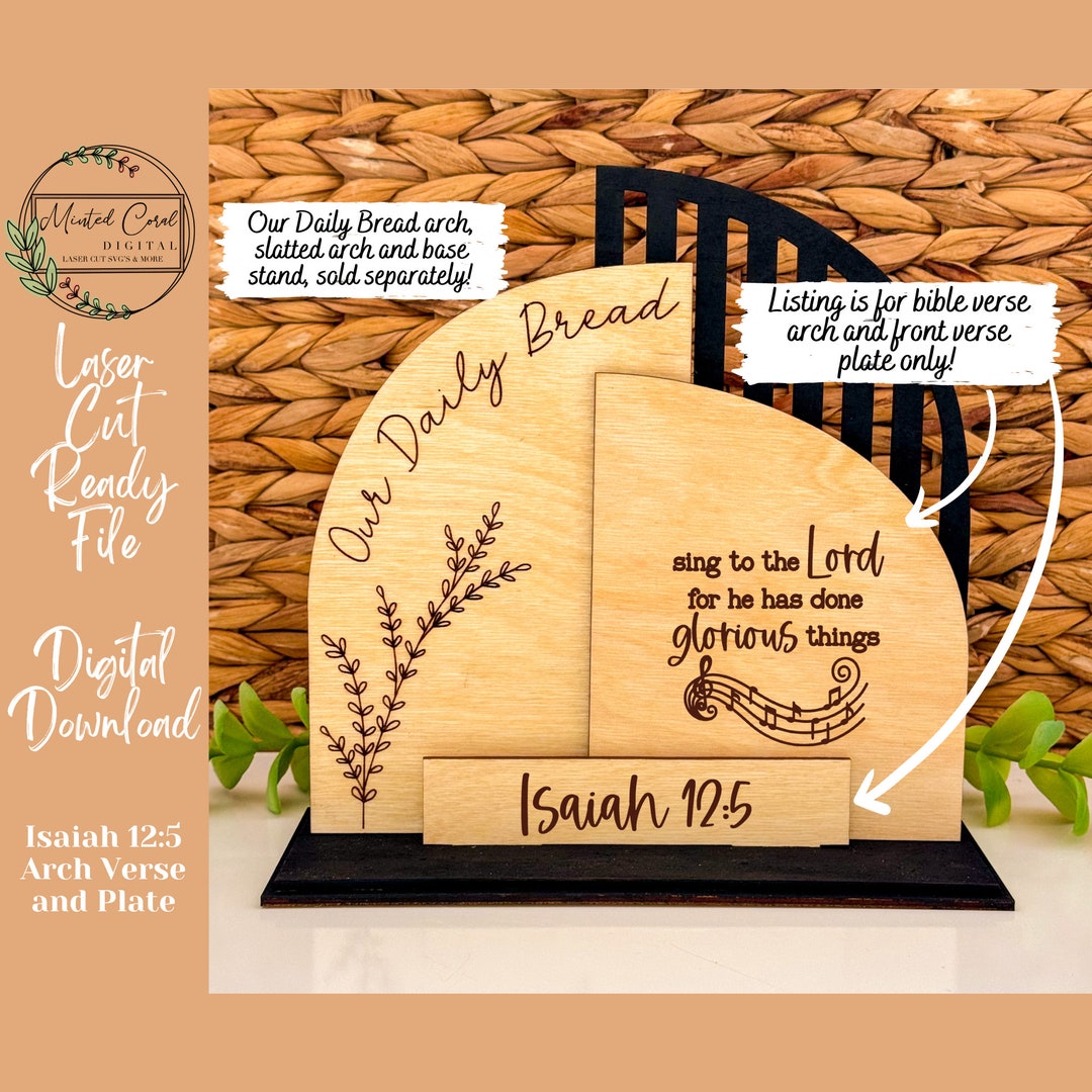 Daily Scripture Interchangeable Plate, Isaiah 12:5, Sing to the Lord ...