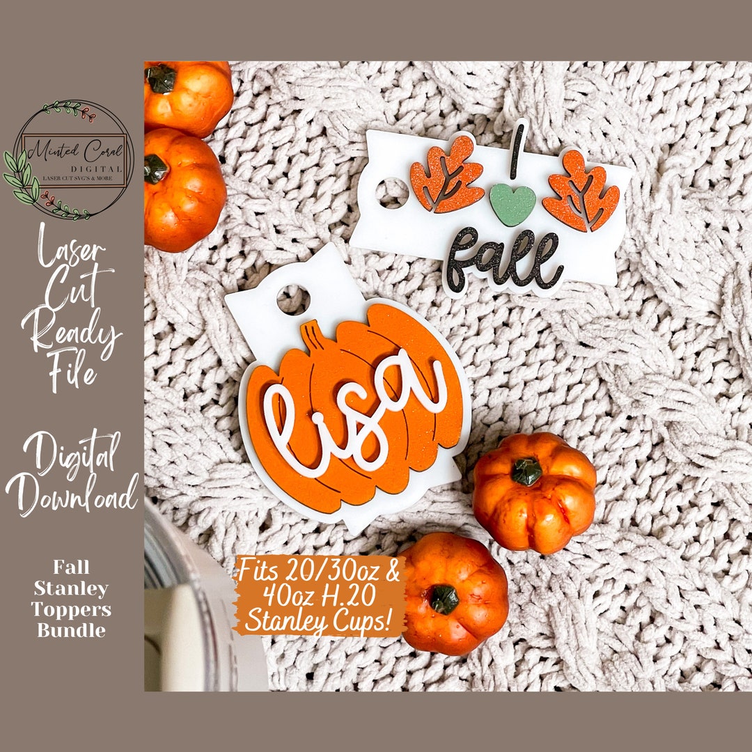 Fall Stanley Name Plate SVG, Digital File, Pumpkin Stanley, I Love Fall ...