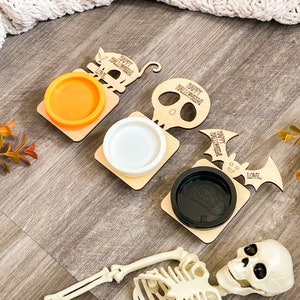 Halloween Play Doh SVG, Digital File, Bats, Skull, Cat, Bundle, Kids ...