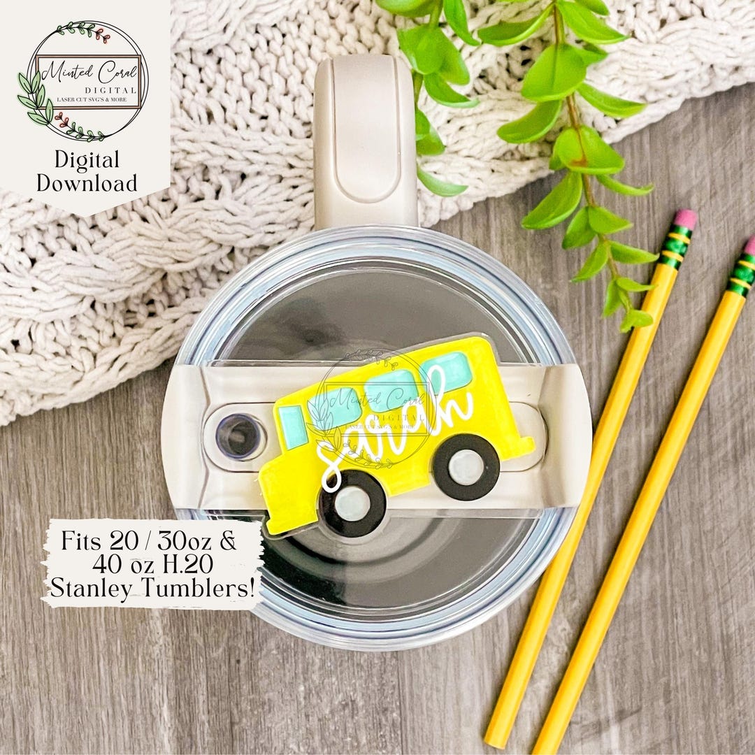 School Bus Stanley Name Plate SVG, Digital Download, Back to School ...