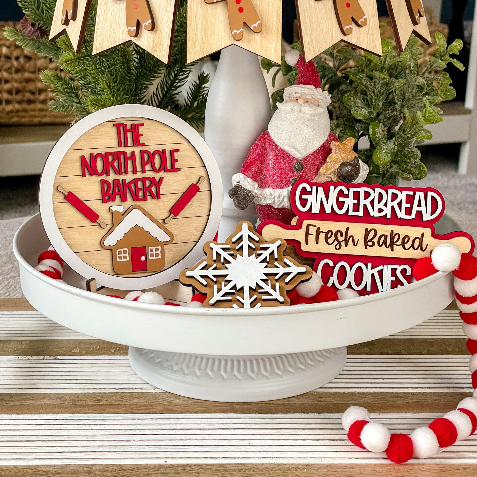Gingerbread Tiered Tray SVG, Christmas, Christmas Cookies, Digital File ...