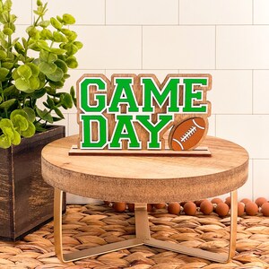 Standing Football Sign SVG, Digital File, Touchdown, Go Team, Game Day ...