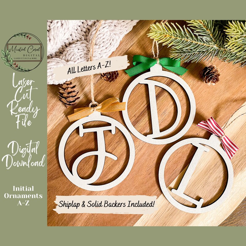 Tree With Initials Svg - Etsy