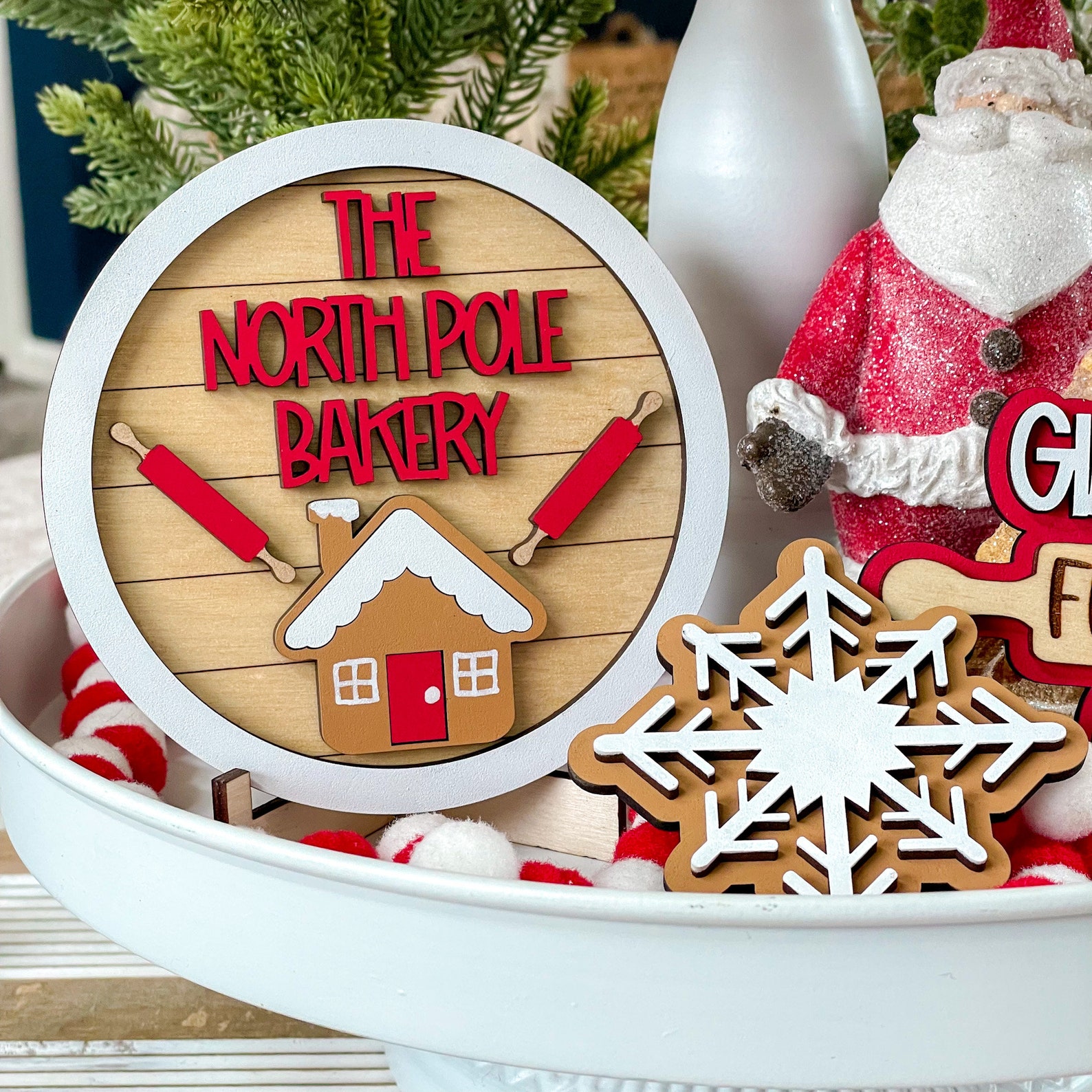 Gingerbread Tiered Tray SVG Christmas Christmas Cookies - Etsy