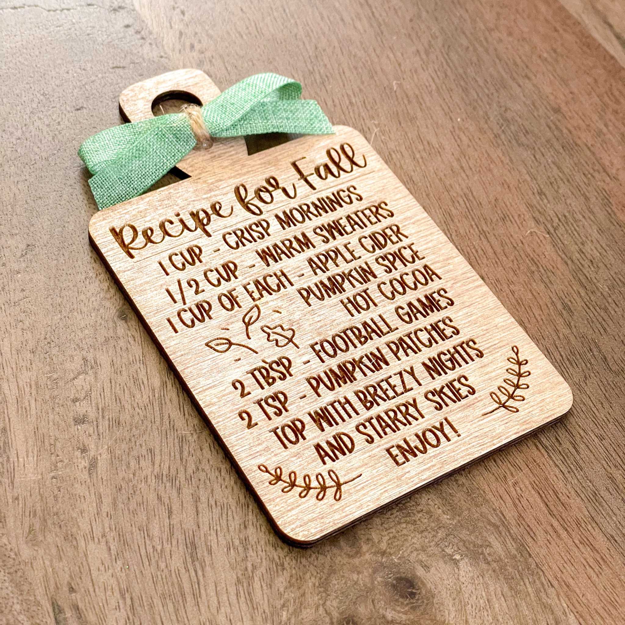 Fall Recipe Cutting Board SVG, Digital Download, Tiered Tray, Glowforge ...